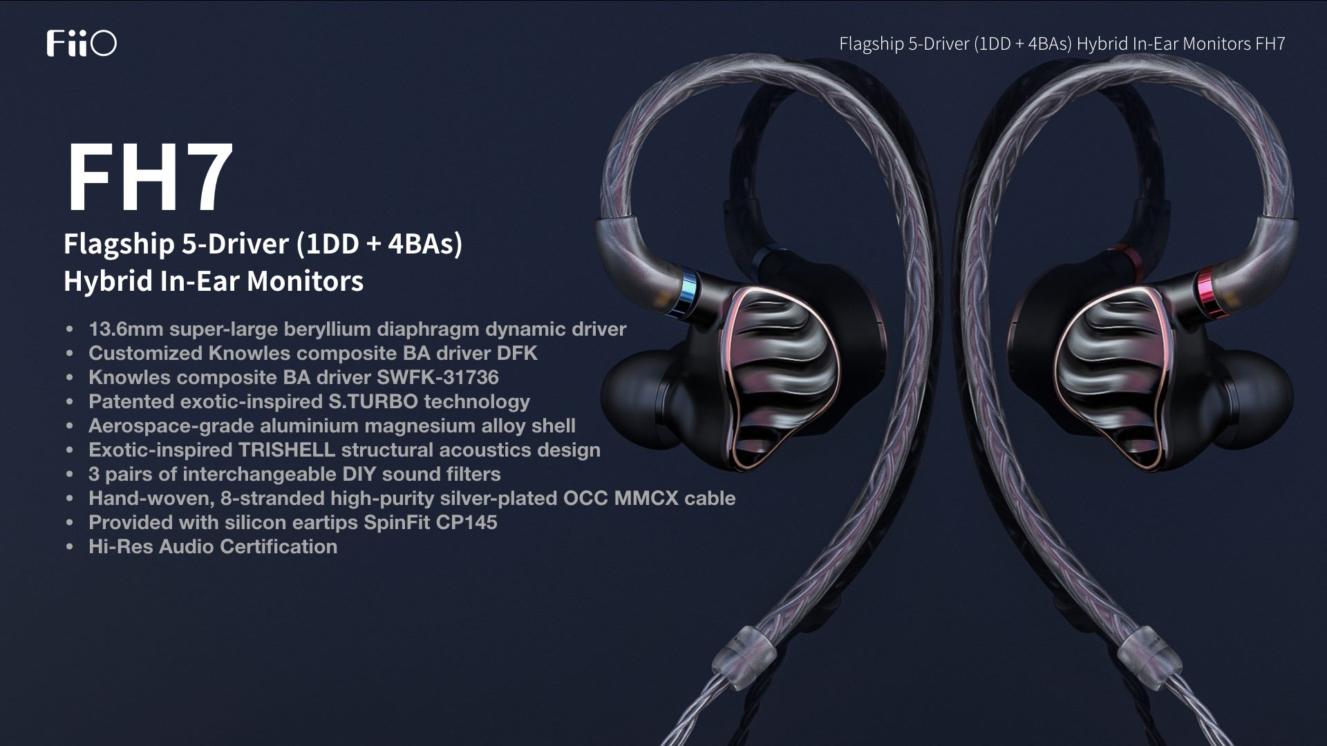 Fiio FH7 : un futur hybride Béryllium - Audio Du Village